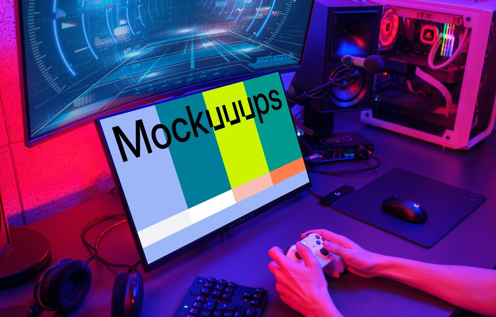 Dell Display Mockups - Mockuuups Studio