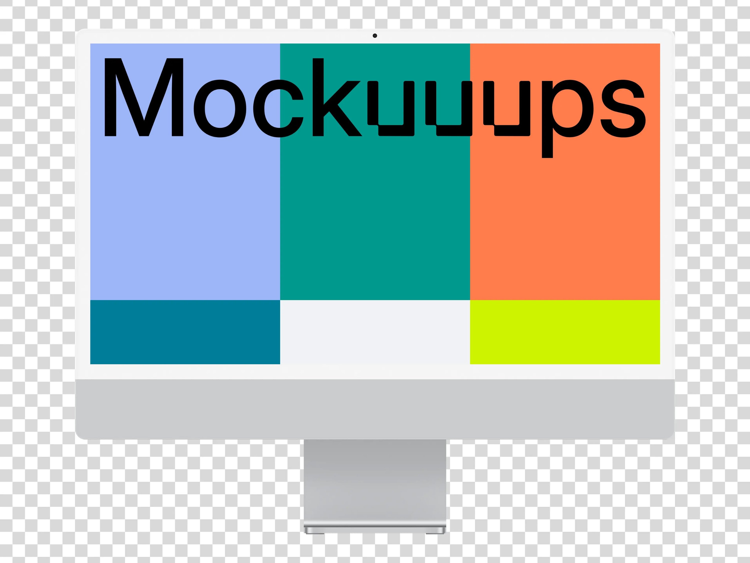Transparent iMac Mockup - Mockuuups Studio