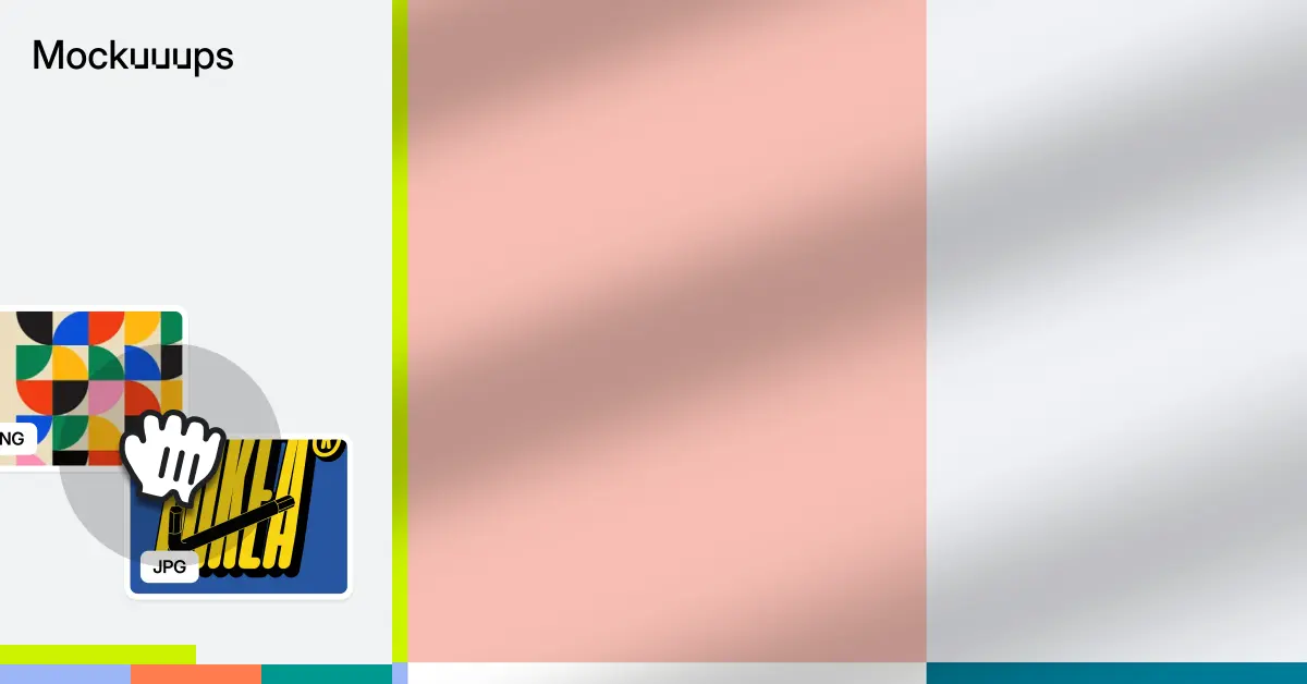 Computer mockup on abstract background - Mockuuups Studio